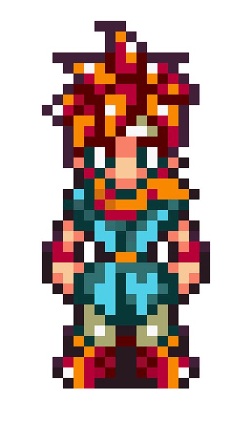 Crono Chrono Trigger Sprite Palette 1 8 Minecraft Skin