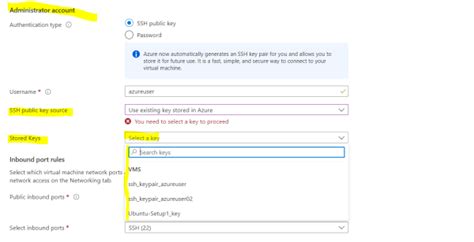 azure create a new linux vm and connect to using ssh
