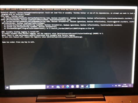 issue i need help smapi won t load stardew valley stardew valley