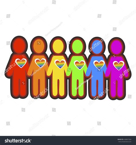 Set Gender Symbols Stylized Silhouettes Male Stock Vector Royalty Free