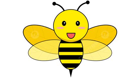 النحل الأصفر لطيف الكرتون نحلة Insect نحلة الكرتون Png وملف Psd