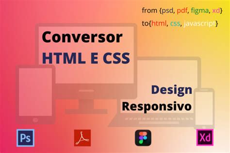 convert your figma pdf xd psd file to html css javascript by byrickbr
