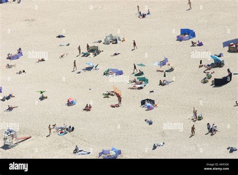 Aerial View Of Nude Beach At Sandy Hook National Recreation Area New