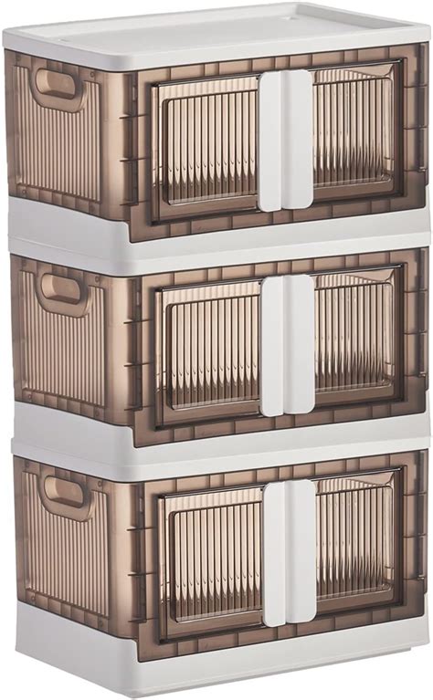 3 Packs Folding Storage Bins With Lids 19 Gal Gal