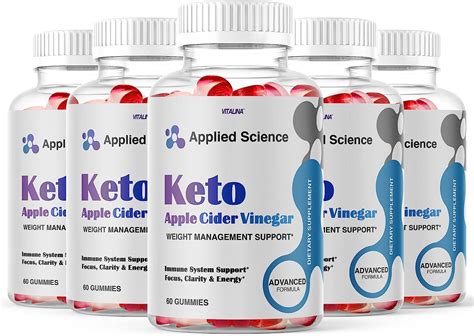 Buy 5 Pack Applied Science Keto Acv Gummies New Appliedscience Apple