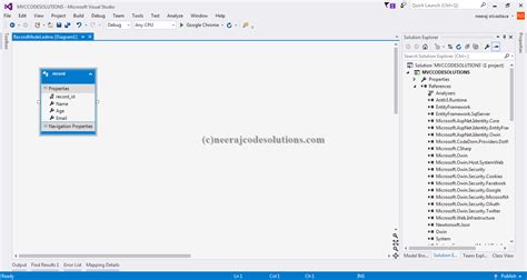 how to display database values in table in mvc using entity framework