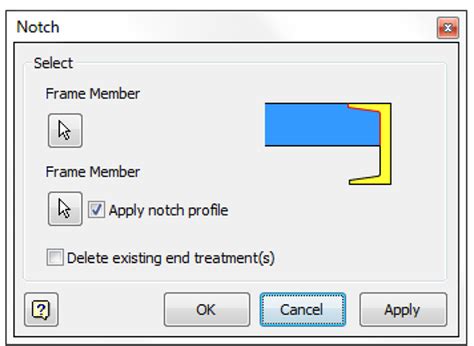 inventor tip frame generator custom notch between the lines