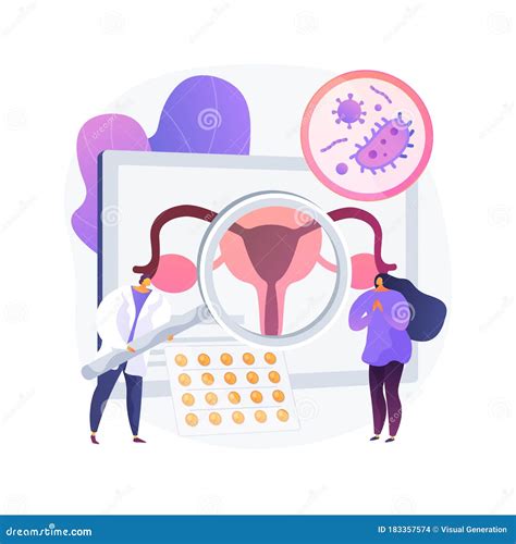 Sexually Transmitted Infection Close Up Of Causative Agents Of