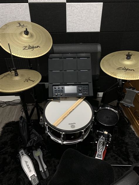 My Simple Low Volume Hybrid Drum Setup R Drums