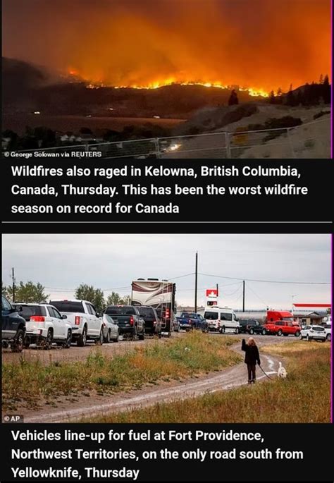 Uncontrollable Wildfires Rage In Canada As Thousands Evacuate Cities