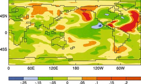 One Point Correlation Map For Rainfall For A Single Gridbox In The