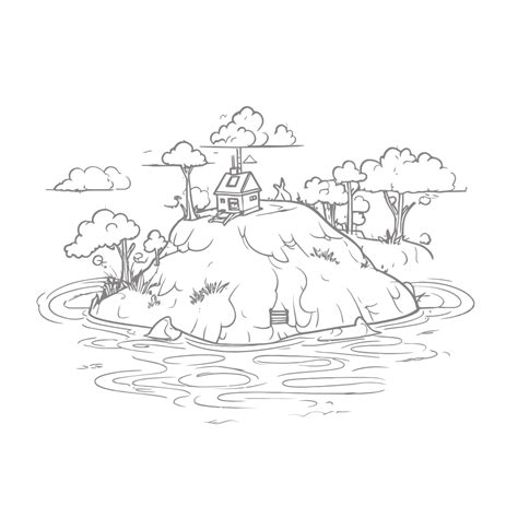 Desenhos De Ilha Fácil Para Colorir E Imprimir😇 Experimente A Emoção