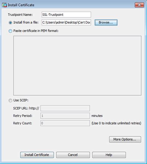 asa vpn certificate