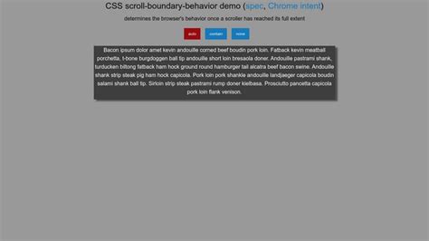 css scroll boundary behavior