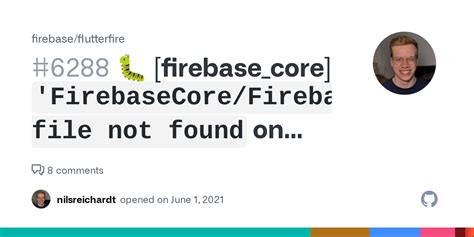 🐛 [firebase core] ` firebasecore firebasecore h file not found` on