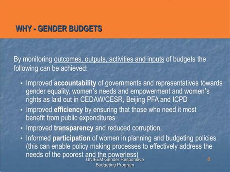 Ppt Gender Responsive Budgeting Lessons So Far Powerpoint