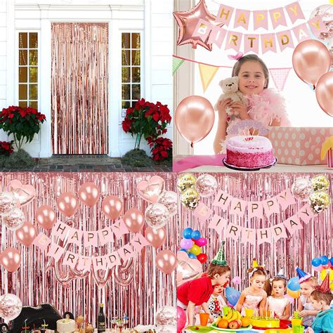 Kaipara Rose Gold Birthday Party Decorations Set Birthday Party