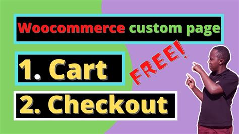 how to create custom woocommerce cart and checkout page free youtube