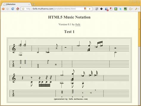 music notation with html5 canvas in the browser standard formats for