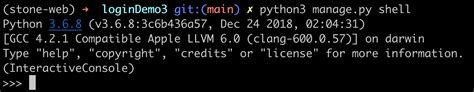 django manage py shell命令 走看看