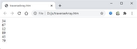 traverse array object using javascript javatpoint
