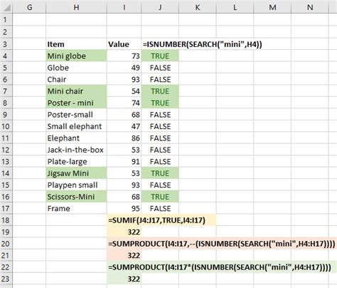 sum values if cells contain specific text in excel excel