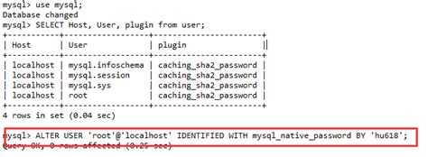 authentication method caching sha2 password not supported by any of