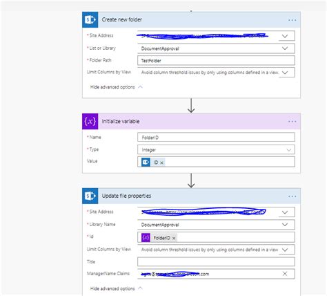 sharepoint online update custom folder metadata via flow