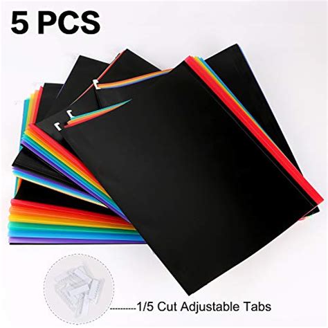 35 Pockets Plastic Hanging File Folders Letter Size Accordian File
