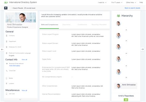 forms how to efficiently show lots of profile data in a glance