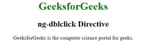 angularjs ng dblclick directive geeksforgeeks