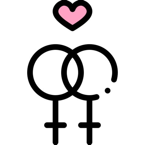 Icono De Lesbianas Detailed Rounded Lineal Color