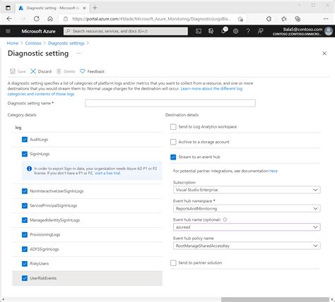 tutorial stream logs to an azure event hub microsoft entra