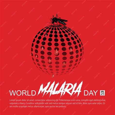 Ilustración Vectorial Del Día Mundial De La Malaria Adecuada Para