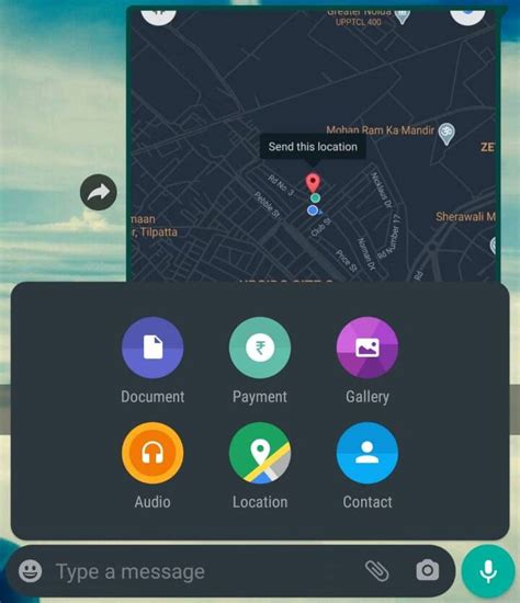 how to share your location on whatsapp using iphone or android phone