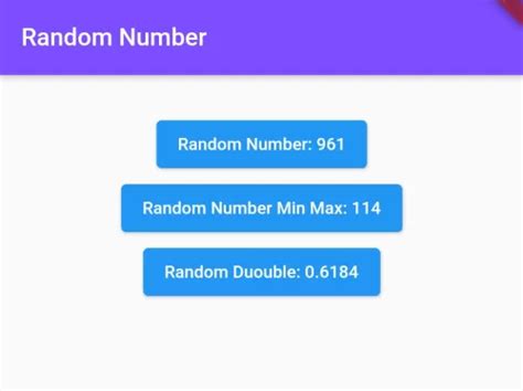 flutter how to generate random number within min and max