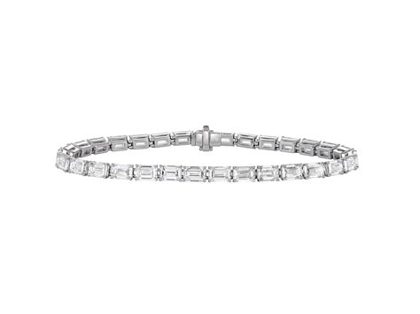 Emerald Cut Diamond Tennis Bracelet