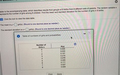 Solved Refer To The Accompanying Table Which Represents The Chegg Hot