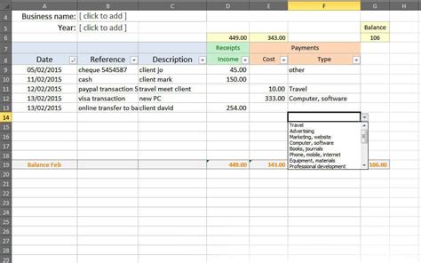 8 excel bookkeeping templates excel templates