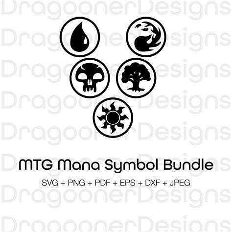 Magic The Gathering Mana Symbols Printable Free Printable Download