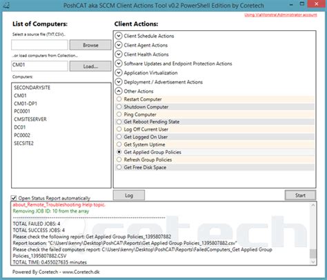 sccm client actions tool powershell edition aka poshcat ctglobal
