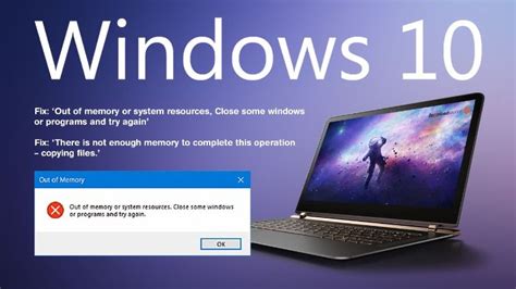 how to fix ‘out of memory error when copying files on windows 10