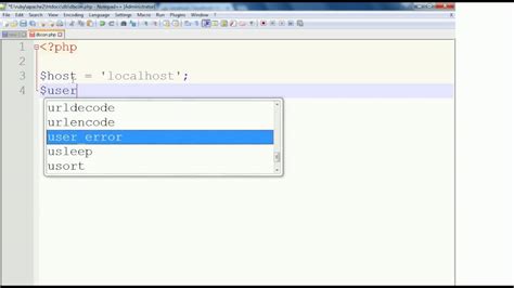 php database connection youtube