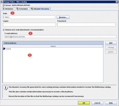 how to configure a backup policy to protect netbackup catalog