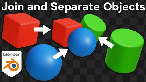 how to join and separate objects in blender tutorial youtube