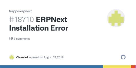 erpnext installation error · issue 18710 · frappe erpnext · github
