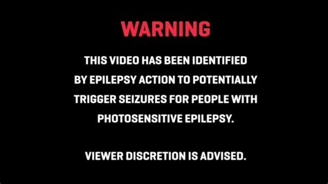 flashing content that can trigger seizures