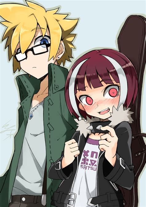 gunvolt and gibril azure striker gunvolt and 1 more drawn by io