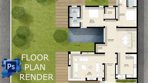 How To Render An Autocad Floor Plan With Photoshop Renderplan My Xxx