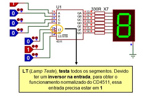 cd4511 decodificador para display 7 segmentos embarcados